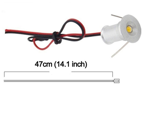 1W 15mm Mini LED Downlight Cabinet Light DC3V/DC12V Recessed Spotlight ...