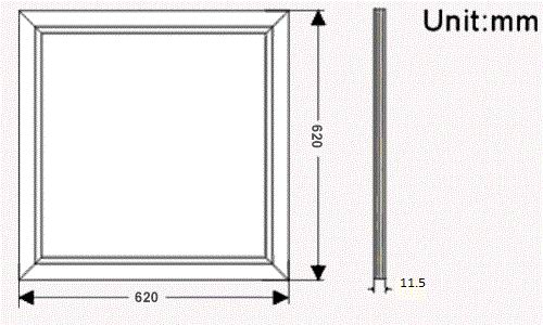 Germany standard 620X620MM Led Panel Light 36W 40WGermany standard ...